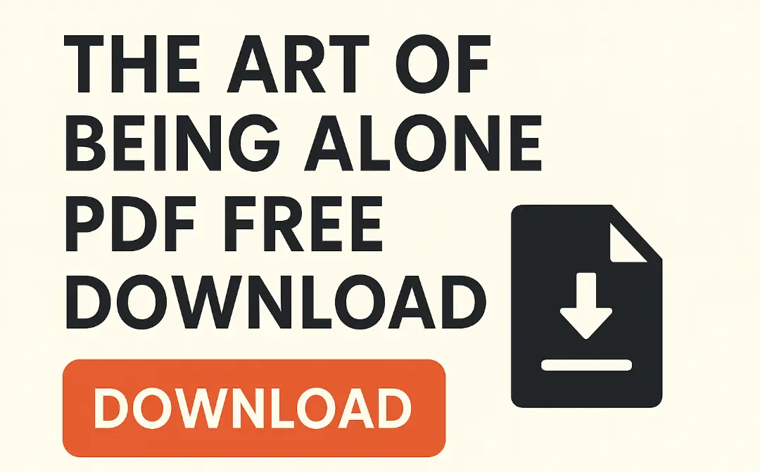 The Art of Being Alone PDF Free Download