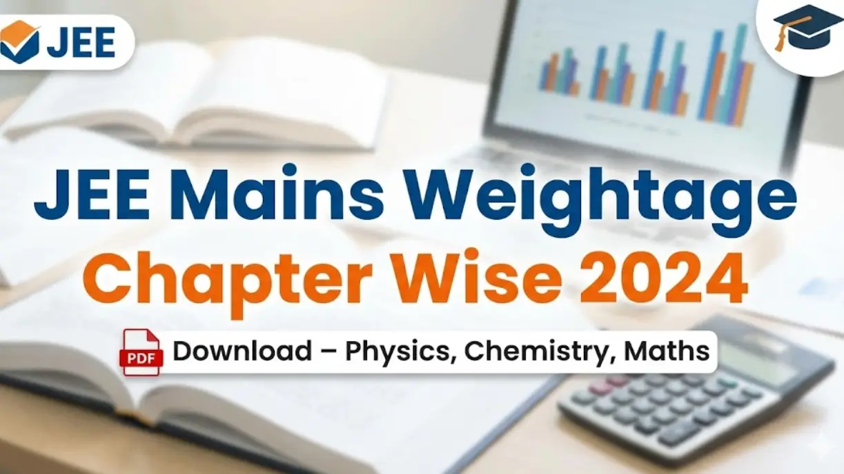 JEE Mains Weightage Chapter Wise 2026 PDF