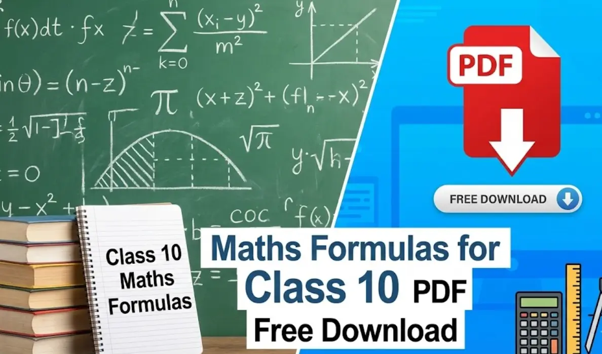 Maths Formulas for Class 10 PDF Free Download